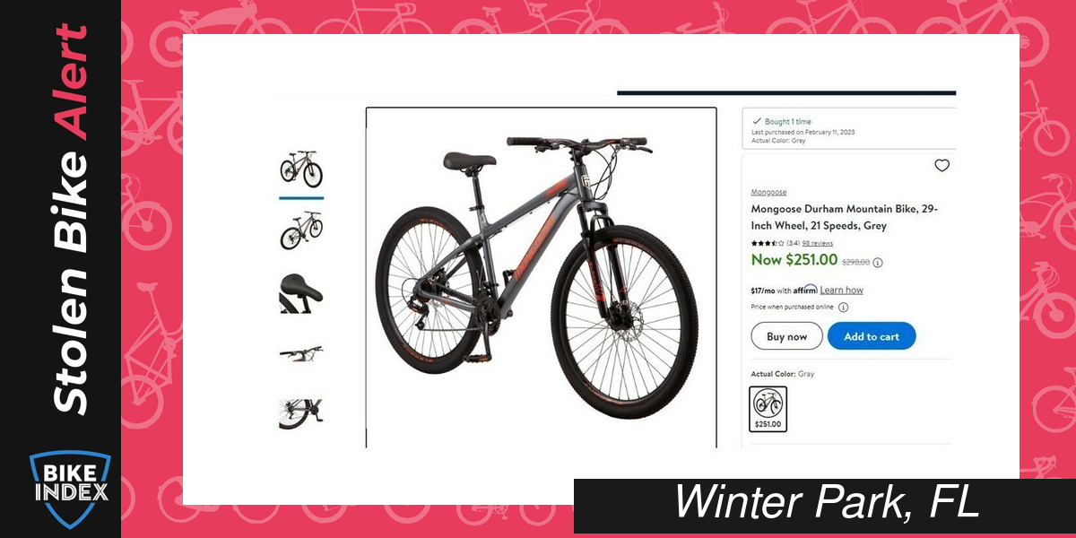 Stolen 2023 Pacific Cycle