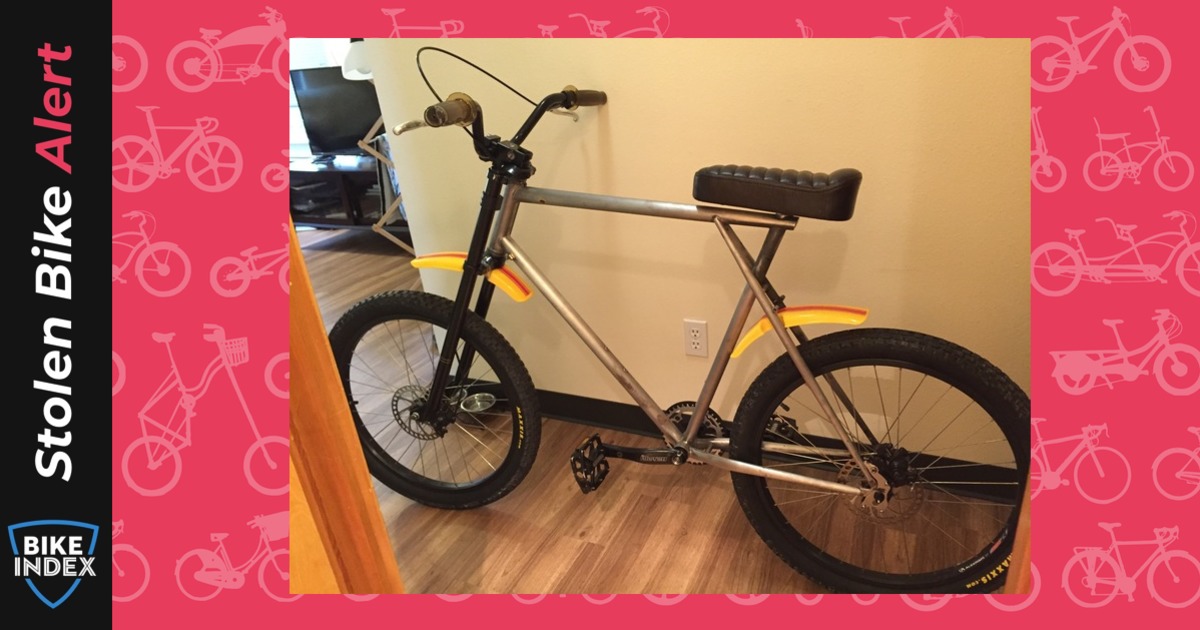 Stolen 1992 GT Bicycles Tequesta / raw frame with Black strip...