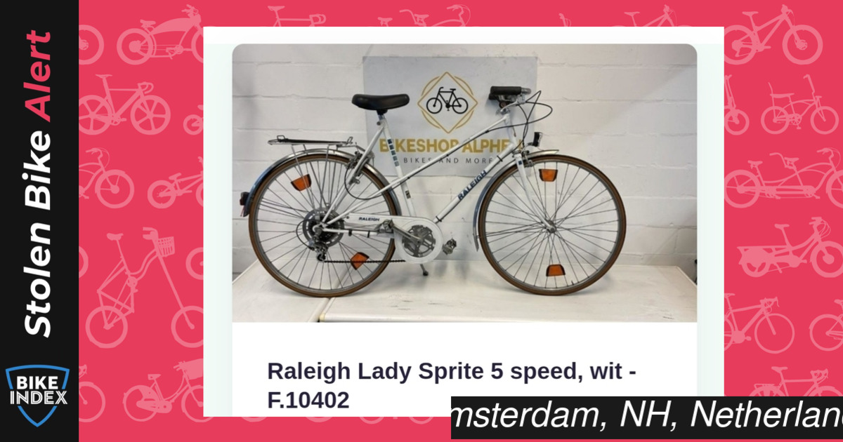 Stolen Raleigh Lady Sprite 5 Speed