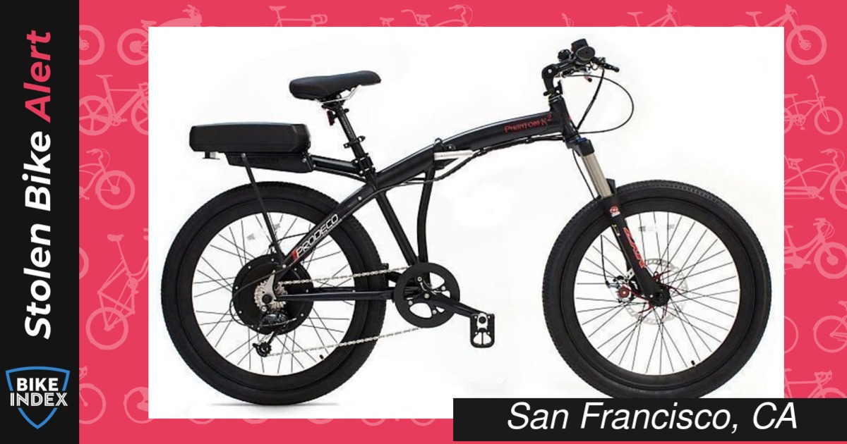 Stolen 2012 Prodeco Phantom X2 (electric bicycle)