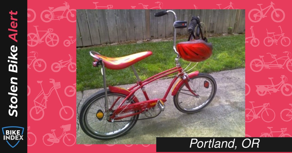 Stolen 1979 Huffy Red Hot Flames
