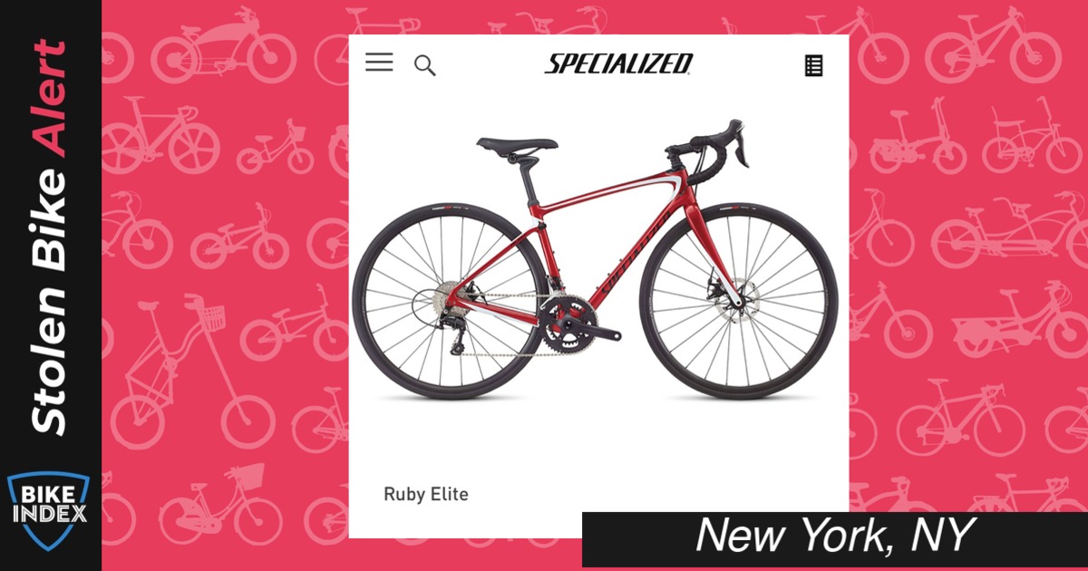 Stolen 2017 Specialized Ruby Elite