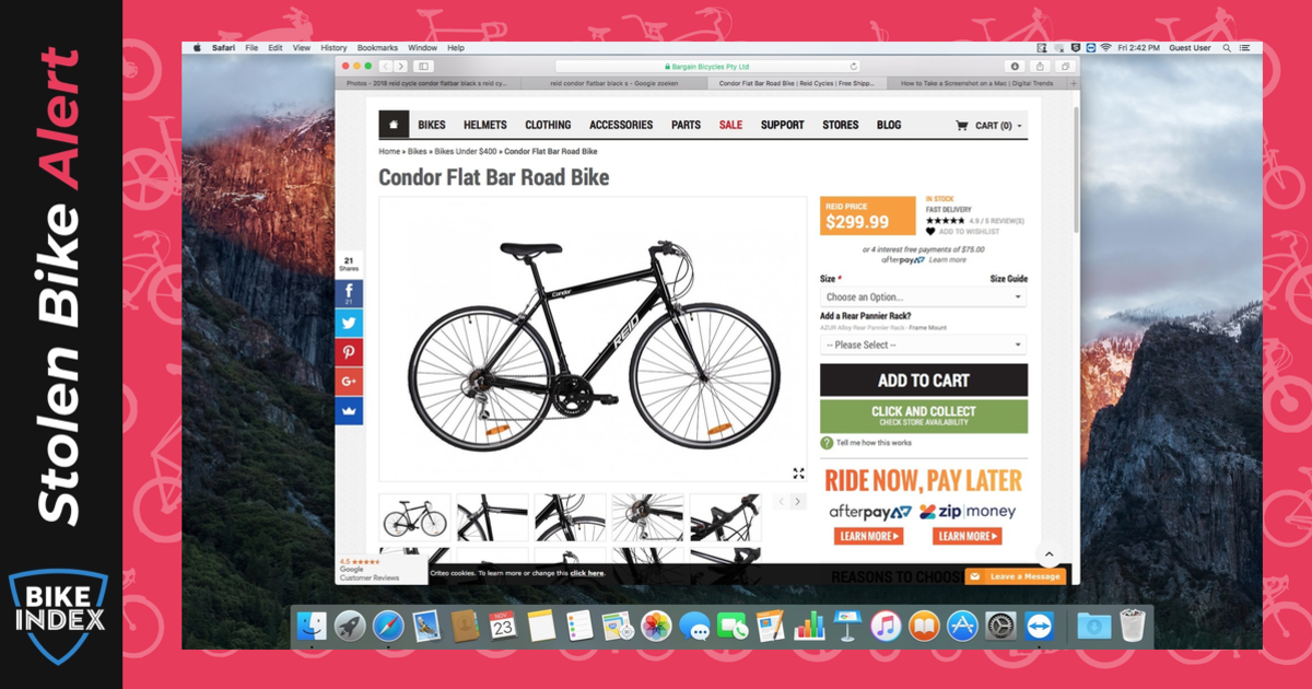 Stolen 2018 reid cycle condor flatbar black s reid cycle condor flatbar ...