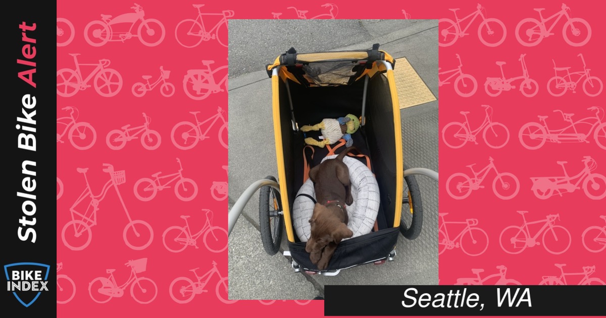 Stolen 2020 Burley Tail Wagon Rev6 bike trailer