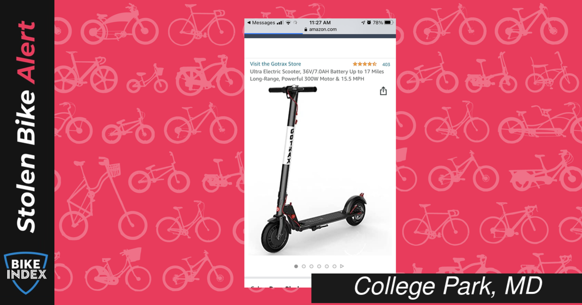 Stolen GOTRAX Electric