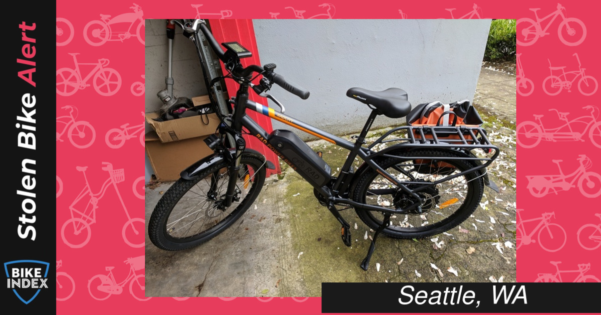 Stolen 2018 Rad Power Bikes City