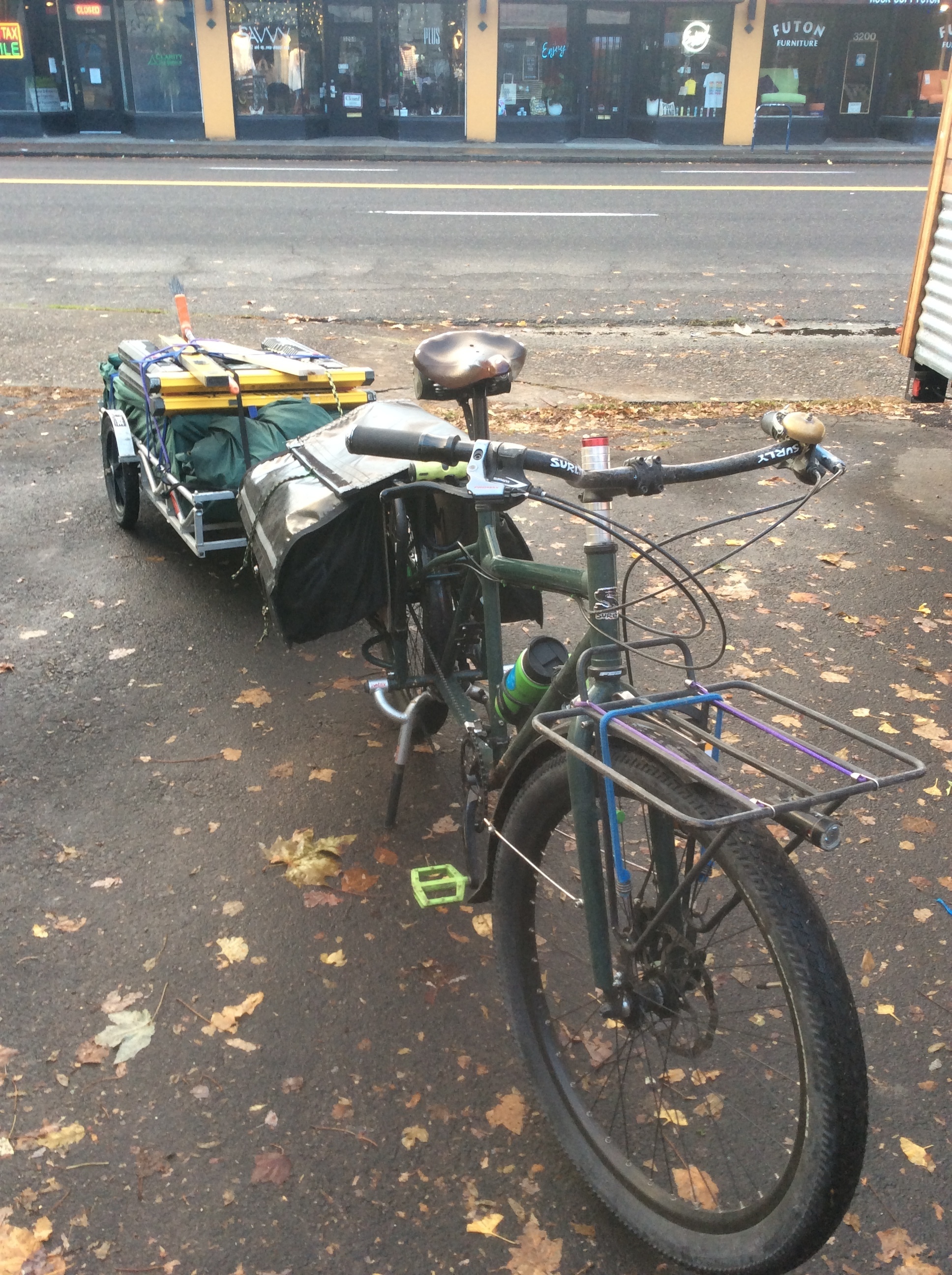 2017 Surly Big Dummy cargo bike rear