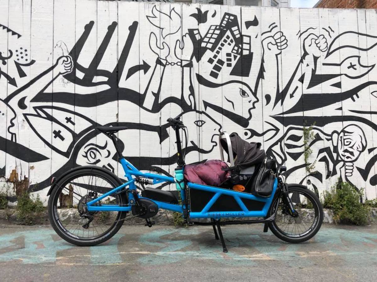 2018 Riese und Müller Load Touring Cyan cargo bike