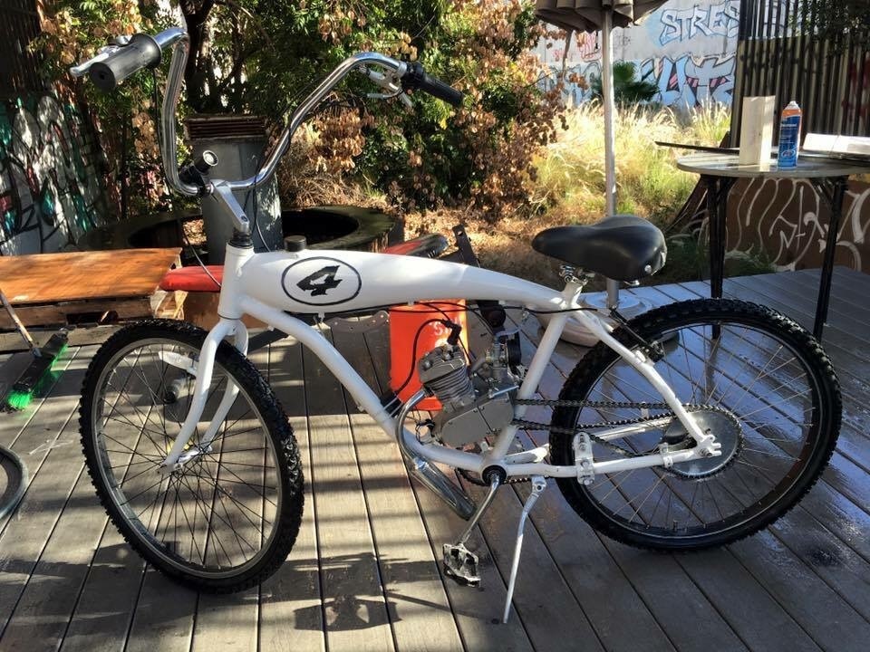 Stolen 2015 motorized bicycle built in gas tank