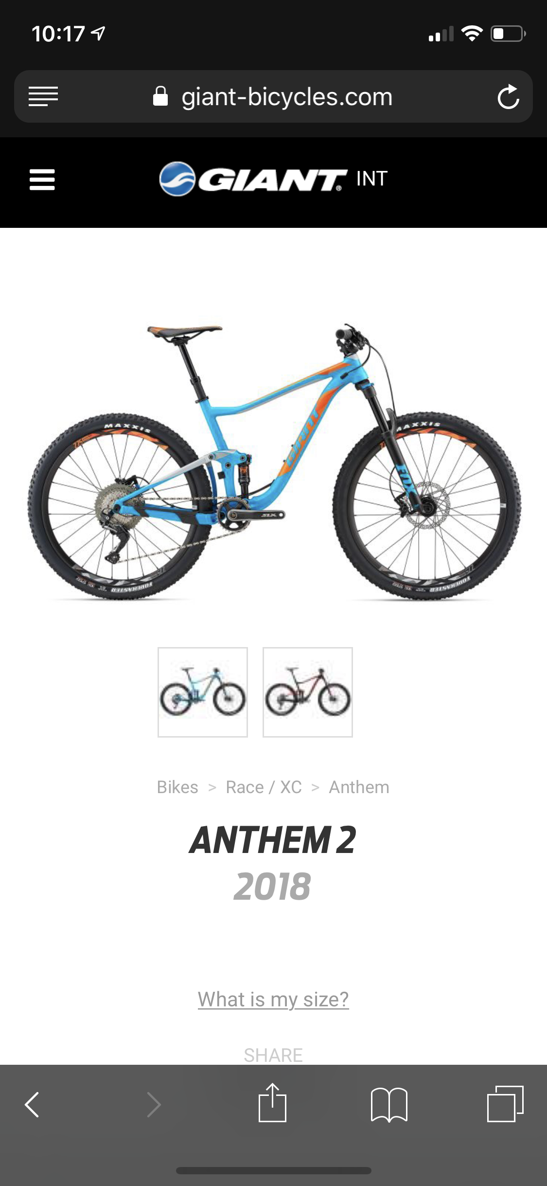 2018 Giant Anthem 2