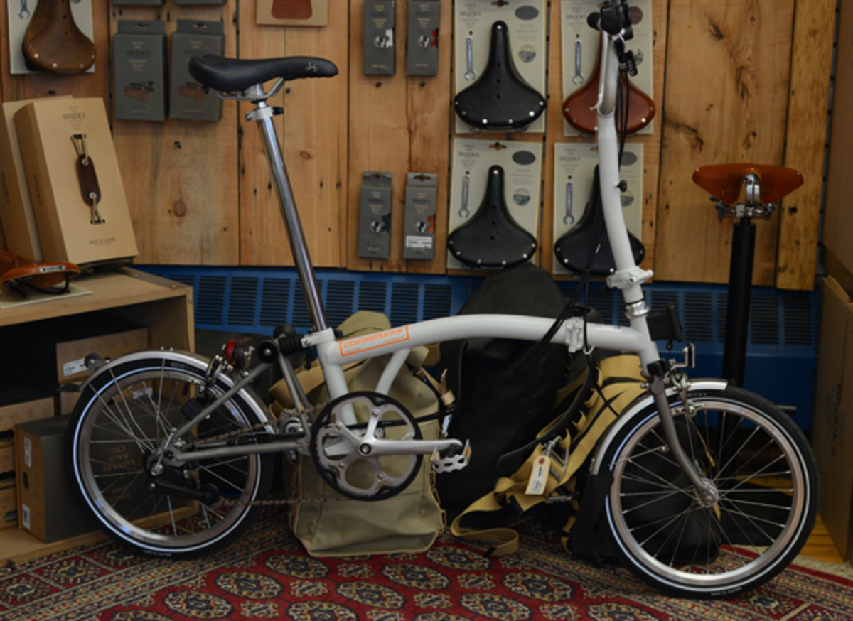 Stolen Brompton Bicycle H type 6 speed with fenders