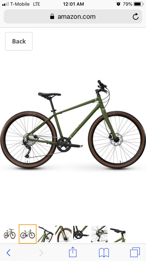 2017 Raleigh Aluminum double butted frame