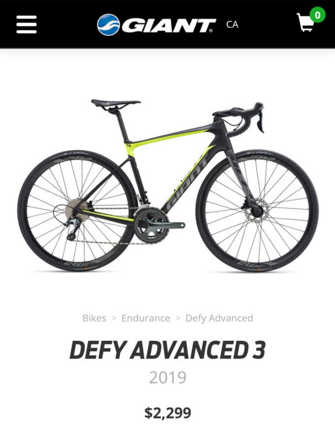 2019 Giant Defy Advanced 3