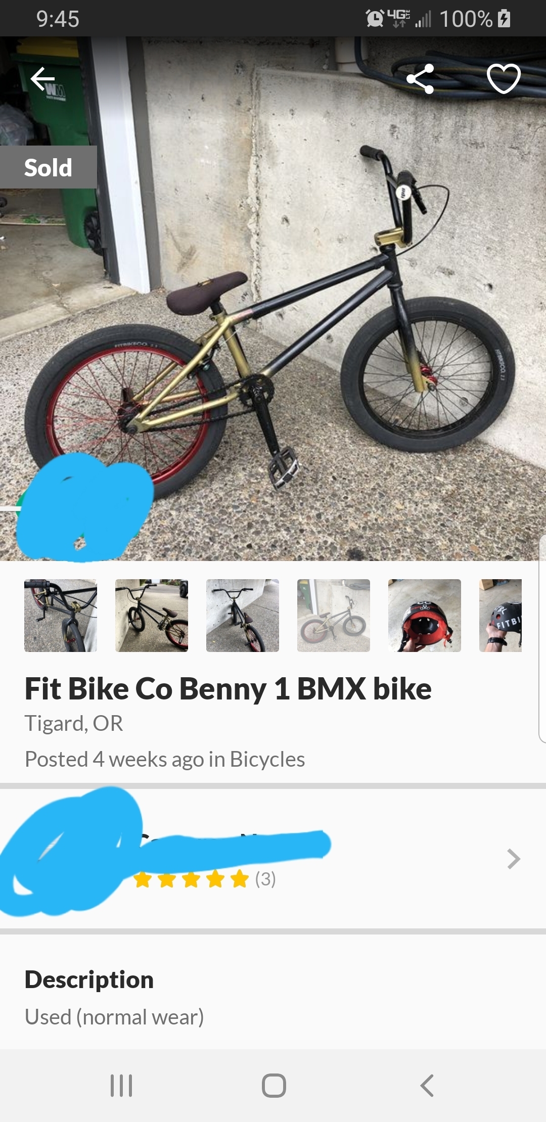 Stolen 2016 Fit bike Co. Benny 1 BMX