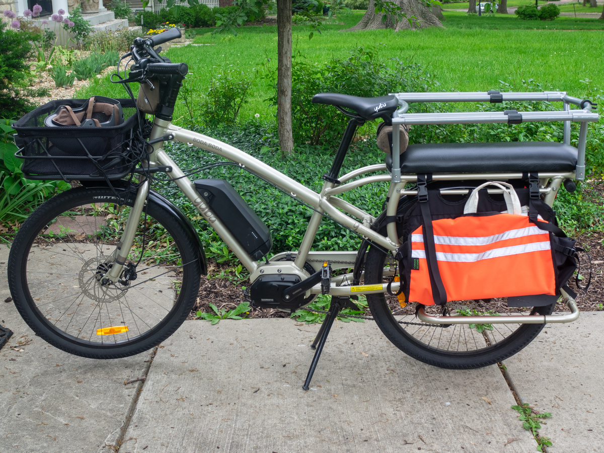 2018 Yuba Electric Boda Boda cargo bike rear