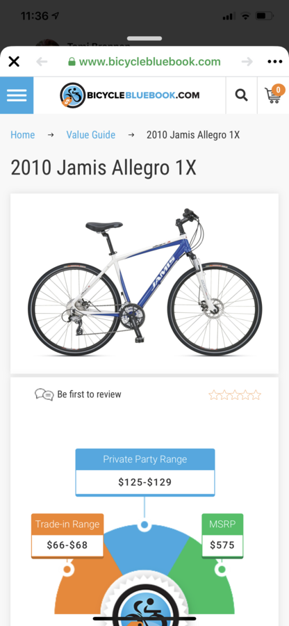 Stolen 2010 Jamis Allegro 1X