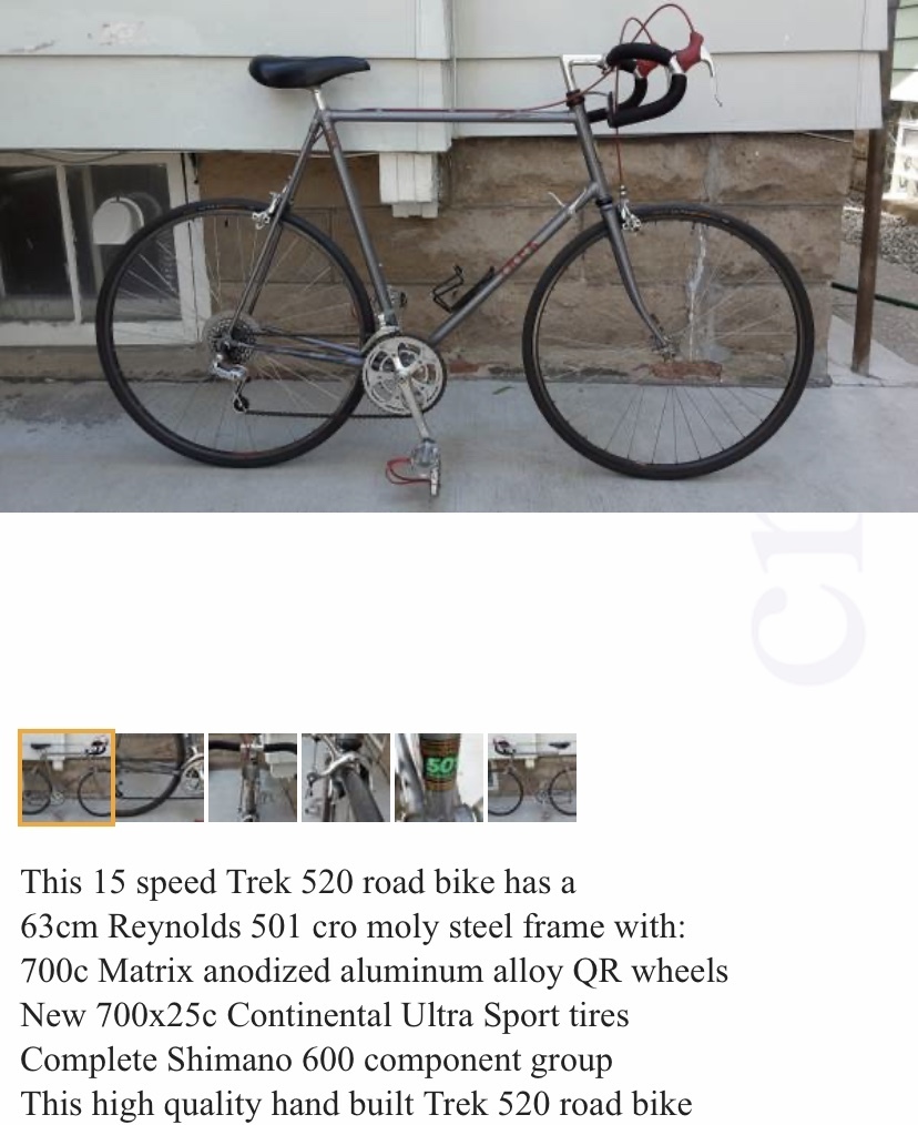 Stolen 1985 Trek 520