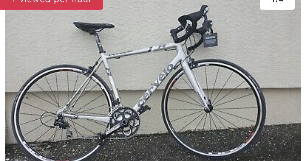 Stolen 2014 Cervélo R3 silver with black letters