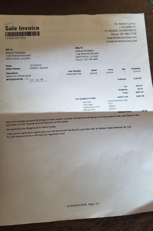 2021 Trek Marlin 5 Xl