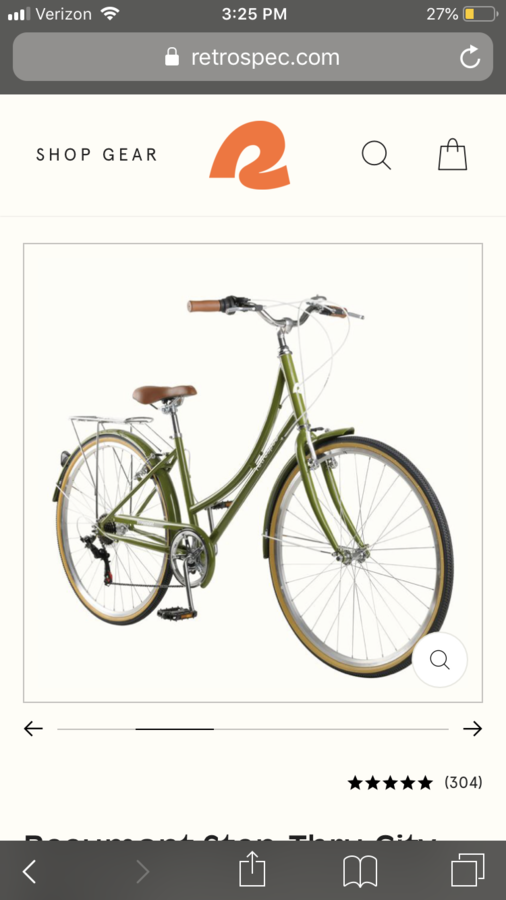 2020 Retrospec Beaumont Step-Thru City Bike 7s