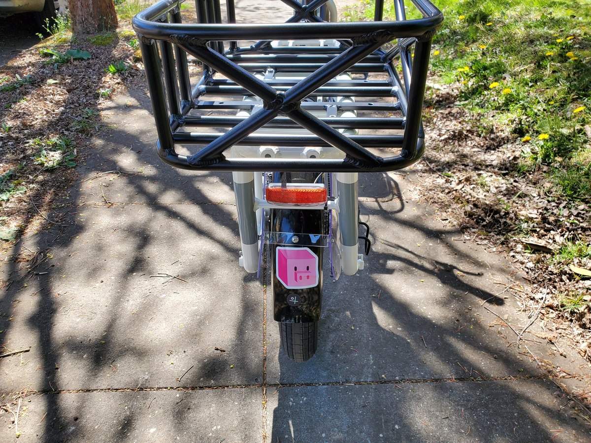 2018 Rad Power Bikes Rad Wagon 4 cargo bike rear