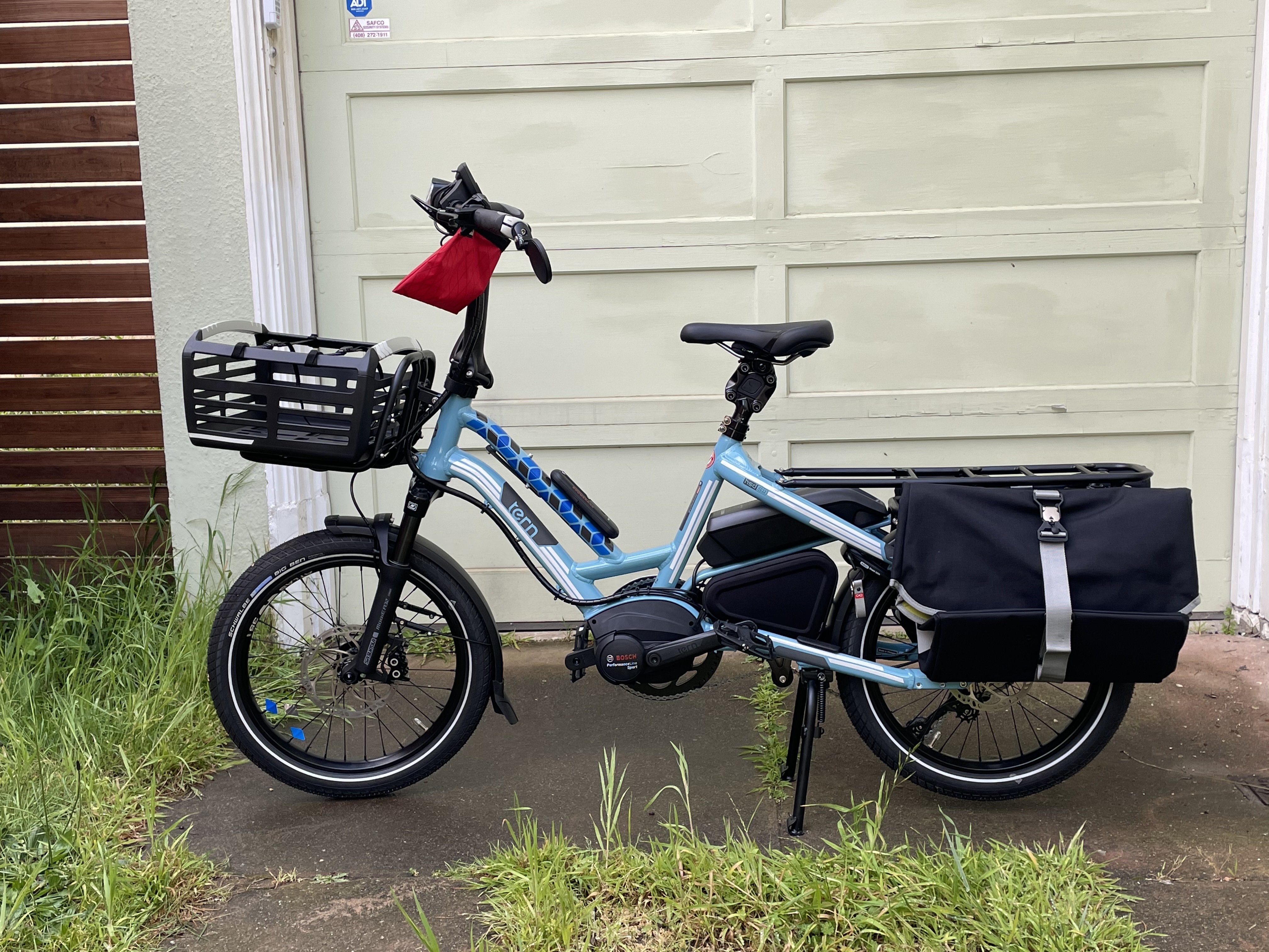 2021 Tern HSD S11 cargo bike rear