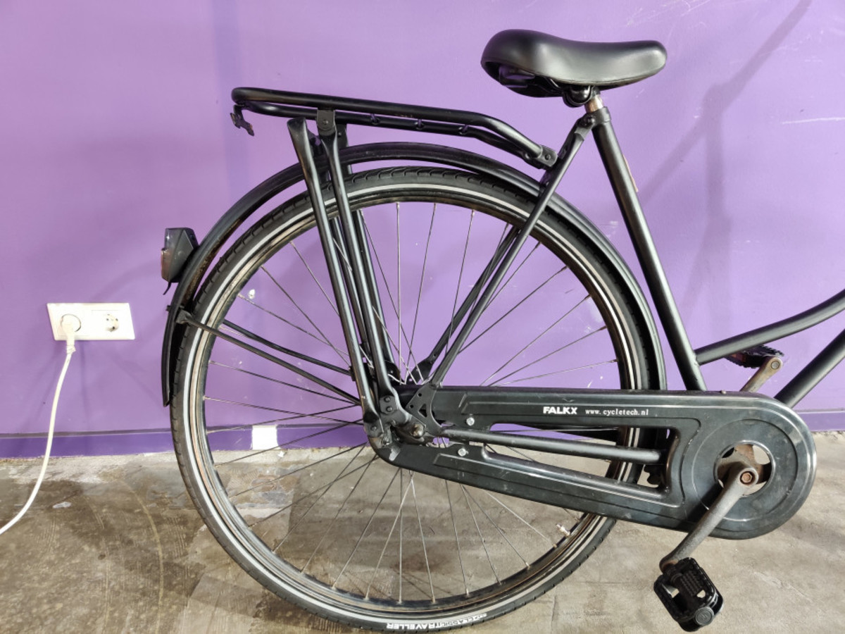 No brand Smooth black omafiets