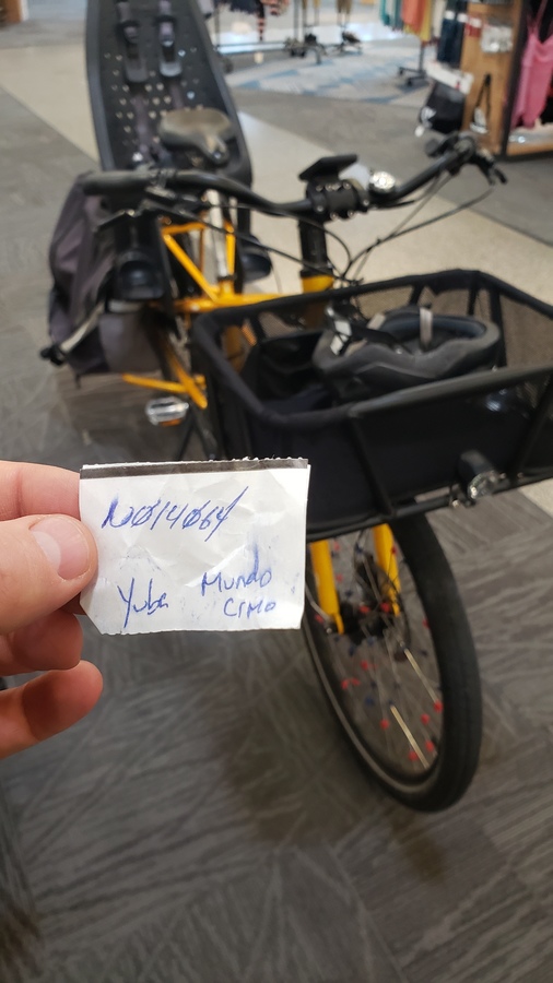 2018 Yuba Mundo Lux Electric cargo bike (rear storage)