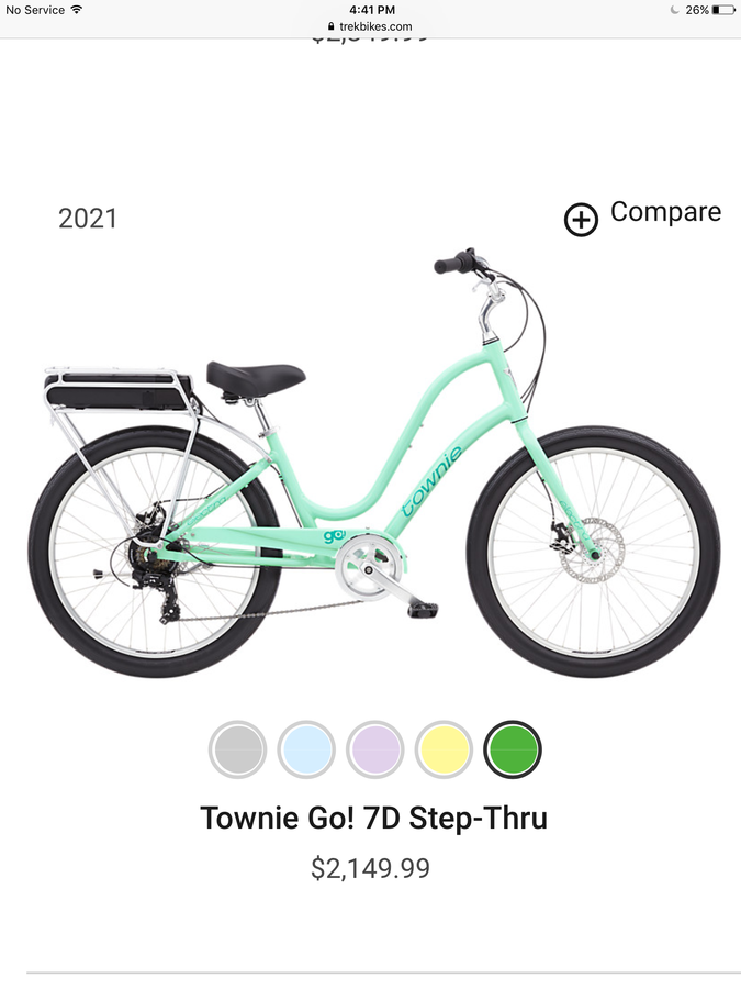 2020 Trek Townie Go 7D Step Thru EBike