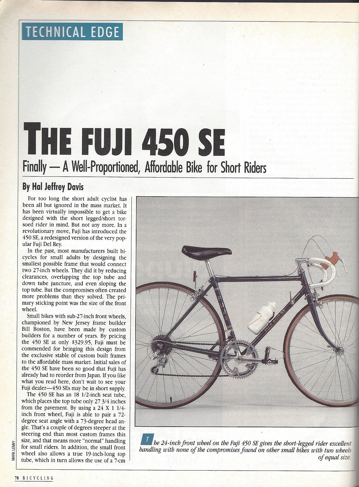 Stolen 1985 Fuji 450 SE