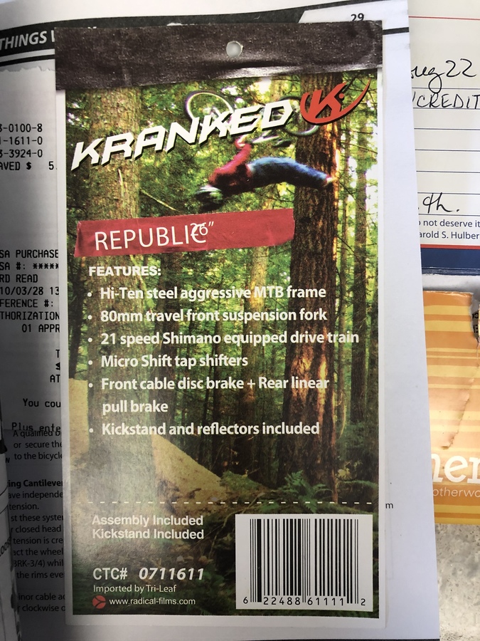 2010 The Pridegroup 26” Kranked Repub