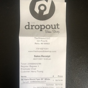 2021 SE Bikes Van Block Flyer 26”