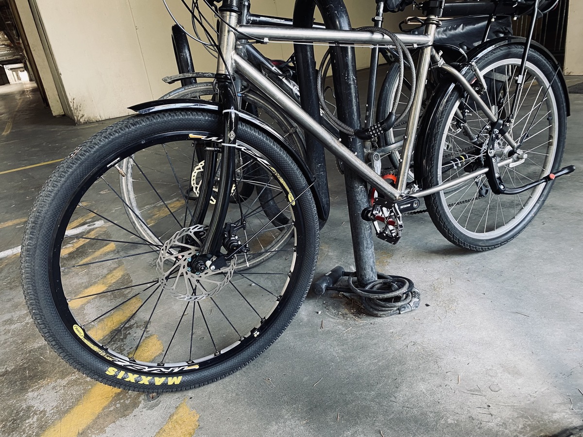 Custom made 26" Titanium MTB Titanium Frame