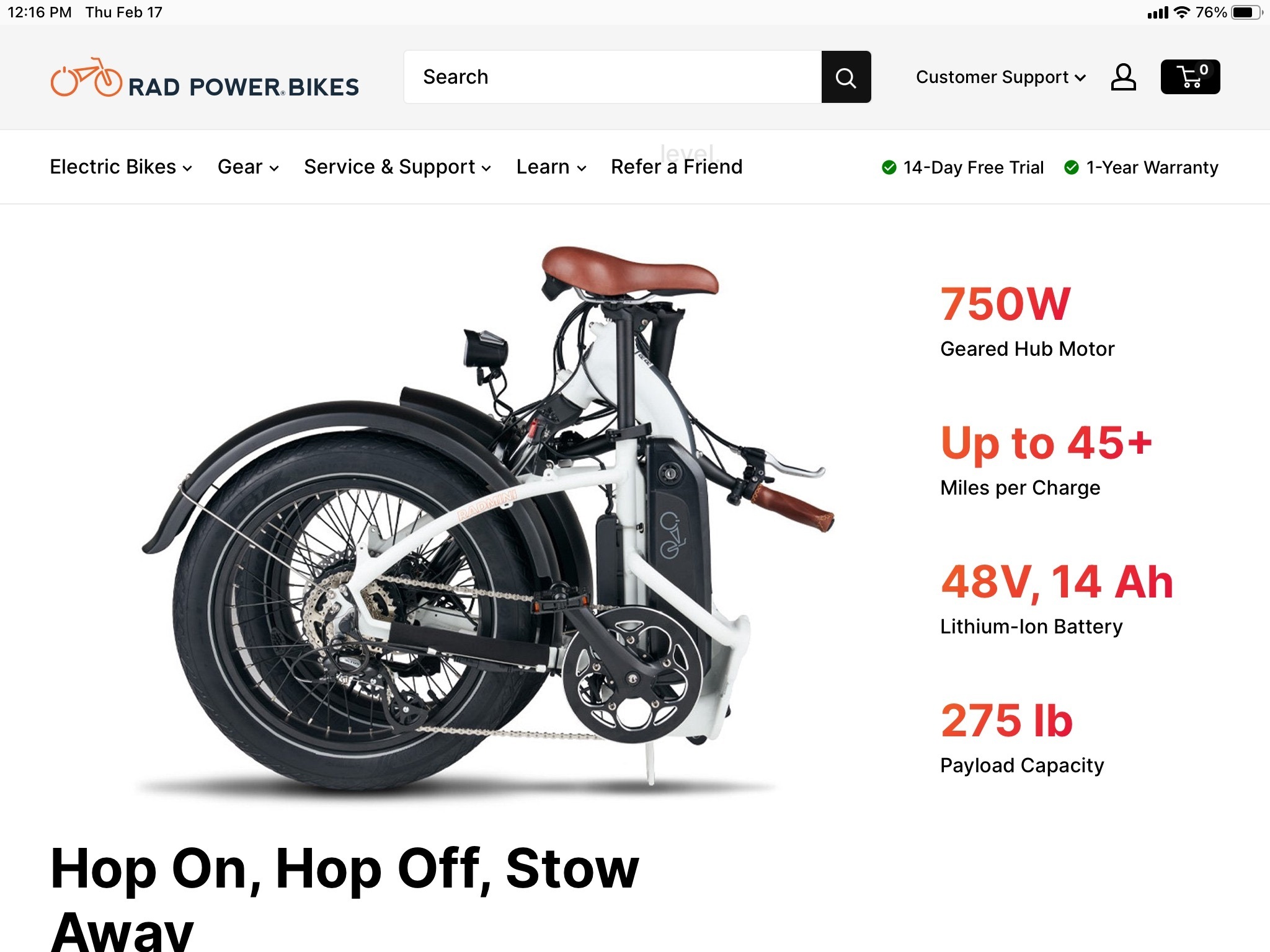 2022 Rad Power Bikes Radmini ST