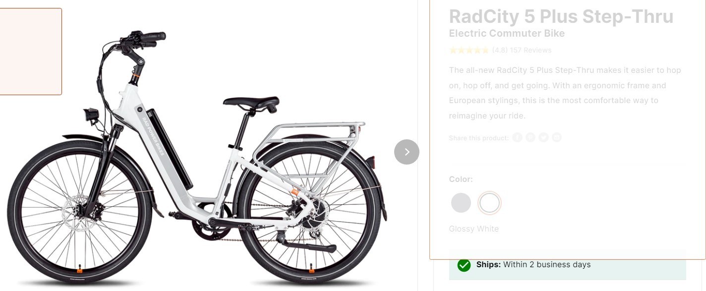 2022 Rad Power Bikes Rad City Plus 5