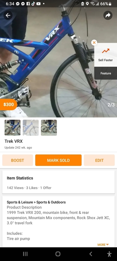 Stolen 2000 Trek Vrx 200