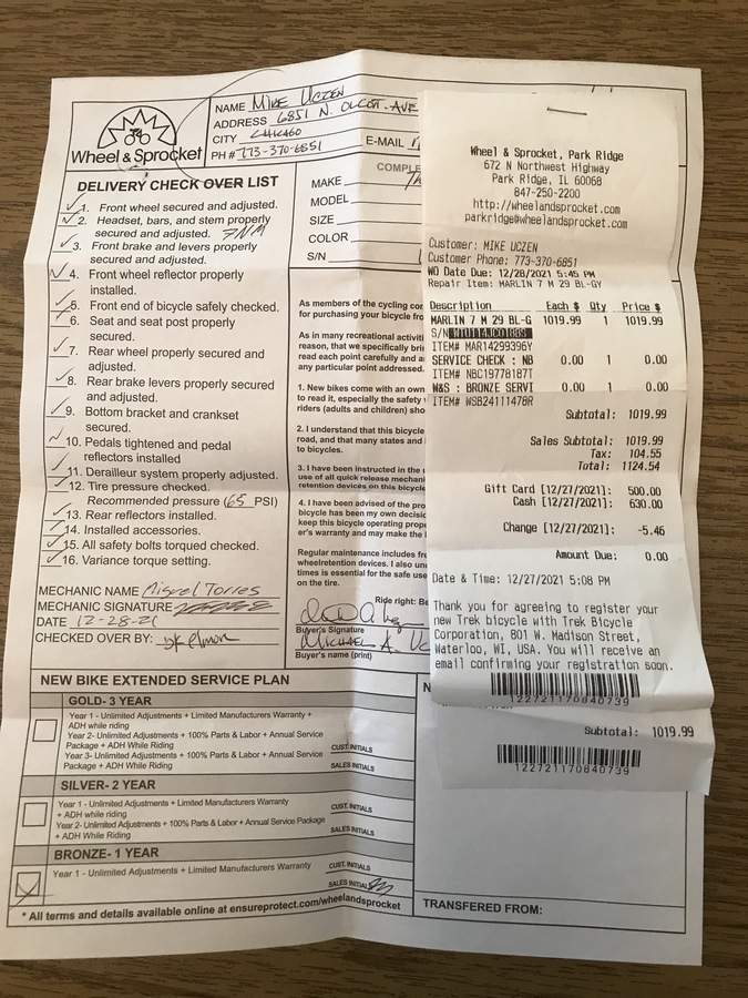 2021 Trek Marlin 7 M 29 BL-G