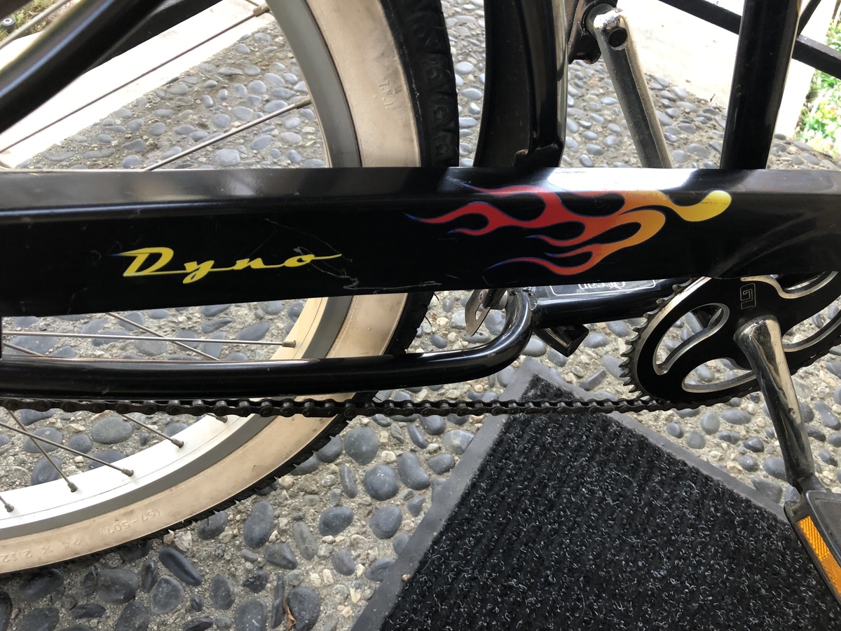 Stolen Dyno Black Cruiser with flames. Fireball t...