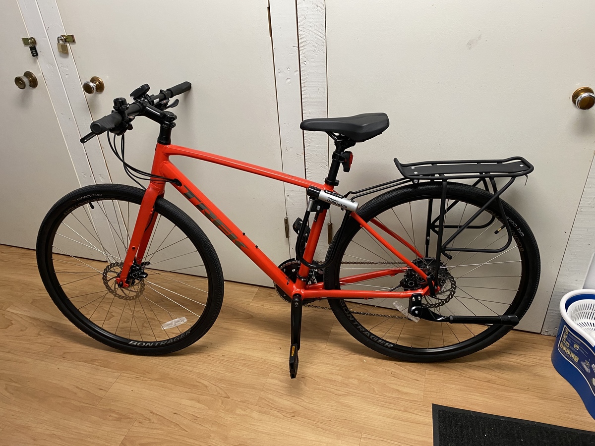 2022 Trek FX 2 Disc Fitness Bike Satin Viper Me...