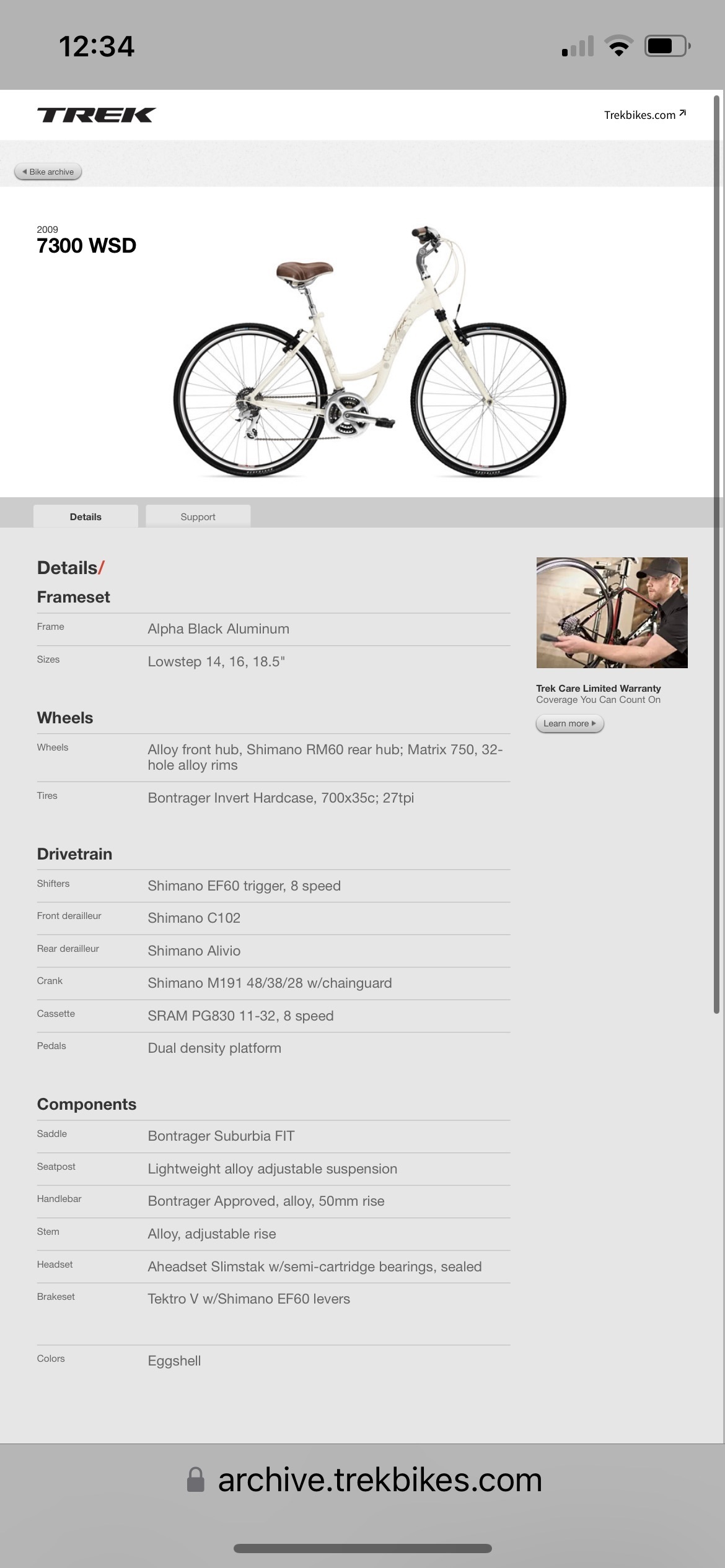 2009 Trek 7300 WSD