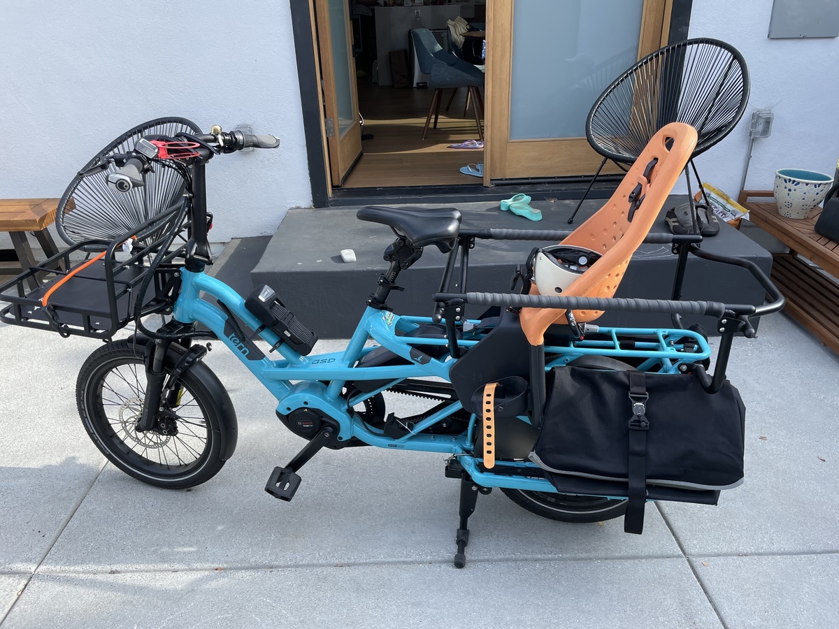 2022 Tern GSD S00 LX cargo bike rear (e.g. longtail)