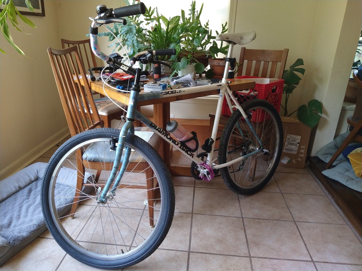 1990 Diamondback Ascent cargo bike rear