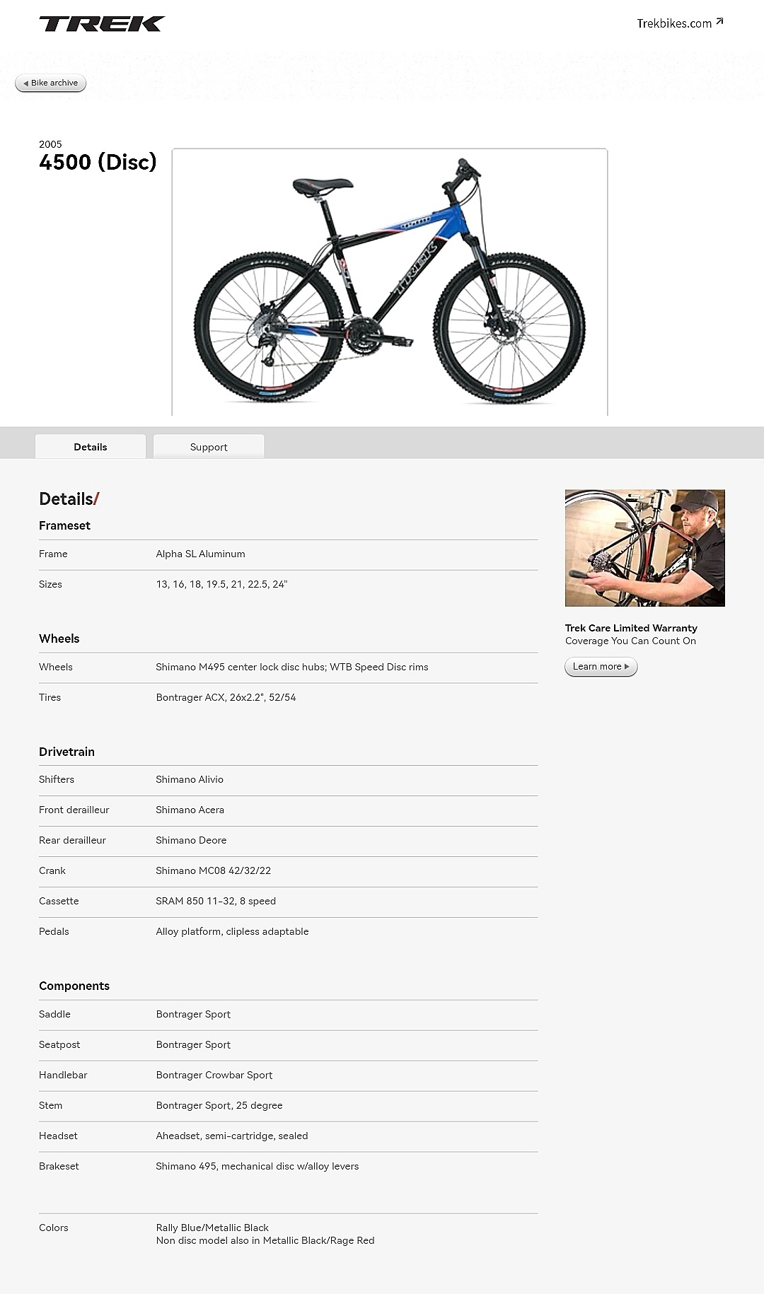 Stolen 2005 Trek 4500