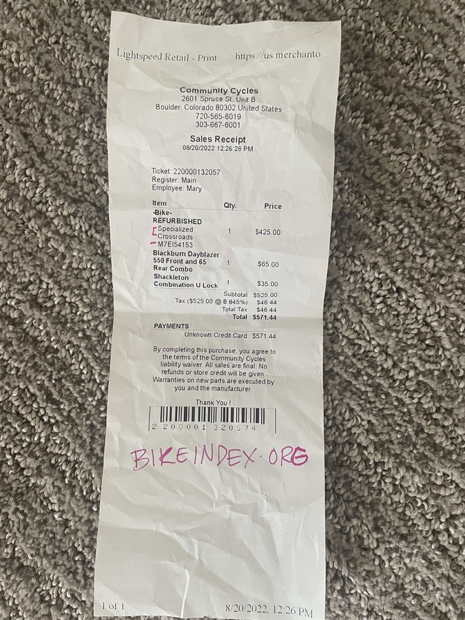 Specialized Crossroads