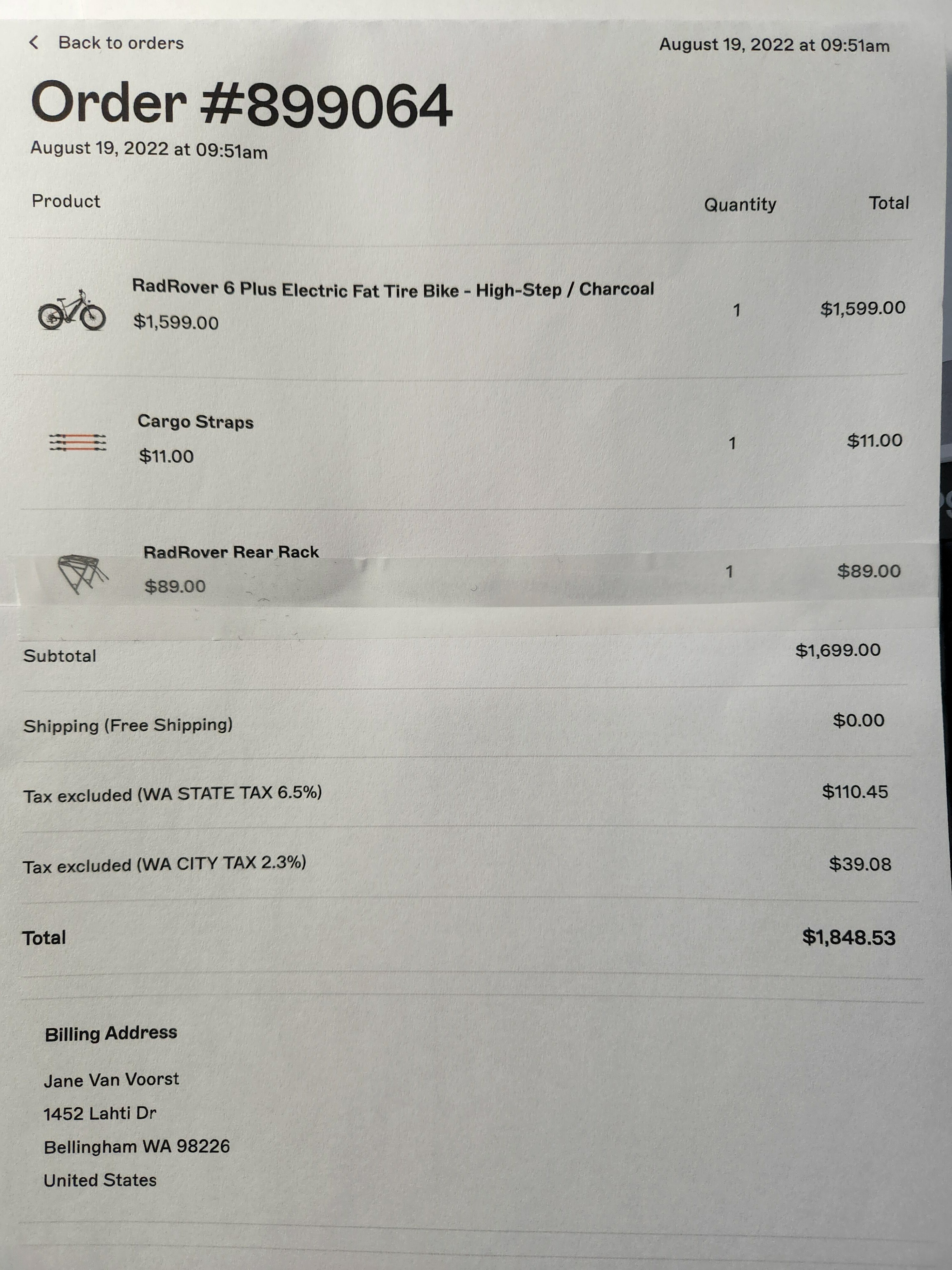 2022 Rad Power Bikes RadRover 6 High Step