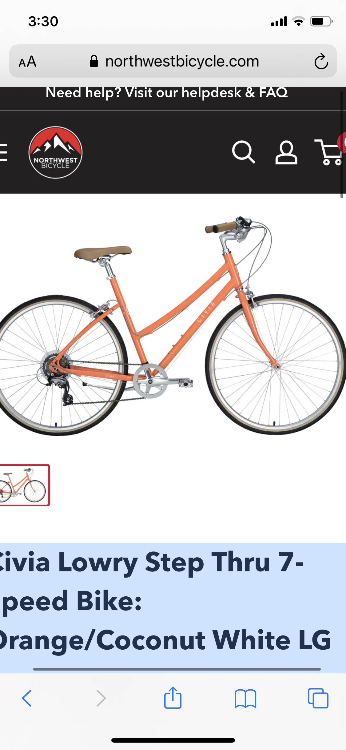 Stolen 2018 Civia Lowry 7 speed