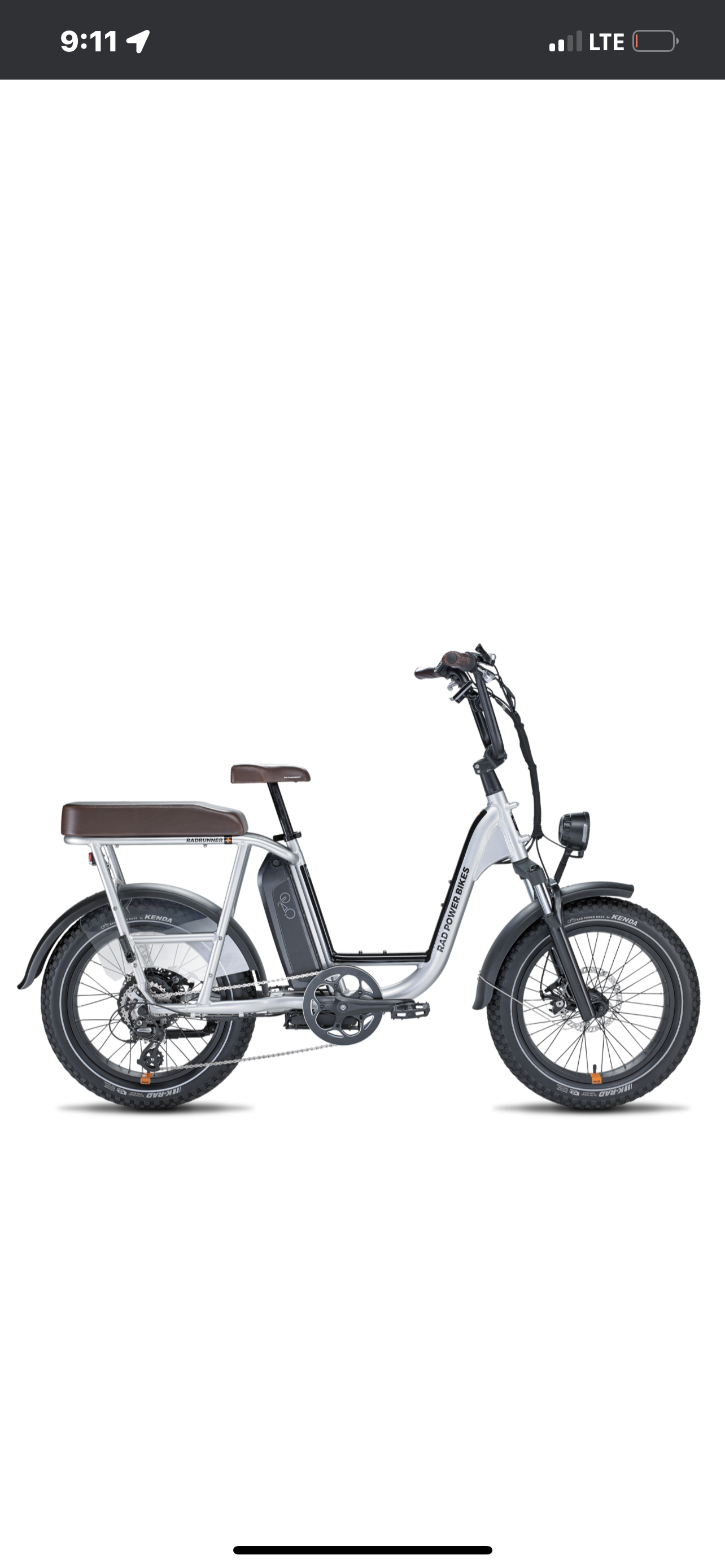 2022 Rad Power Bikes RADRUNNER PLUS cargo bike (rear storage)
