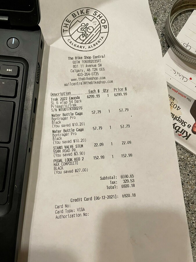 2022 Trek Emonda SL6 eTap