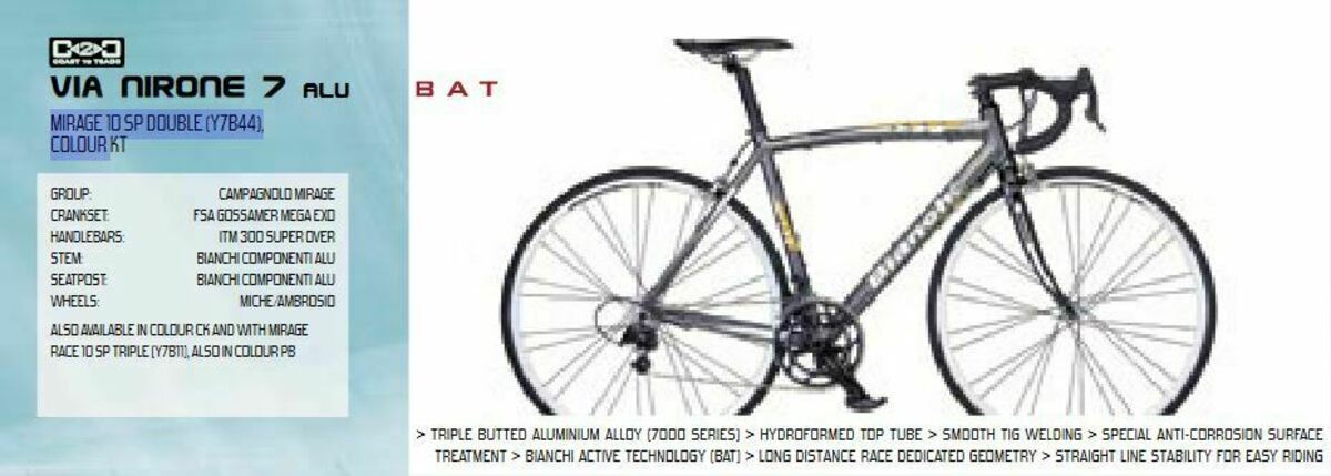 Stolen 2007 Bianchi Coast to Coast (C2C) Via Nirone 7 Alu