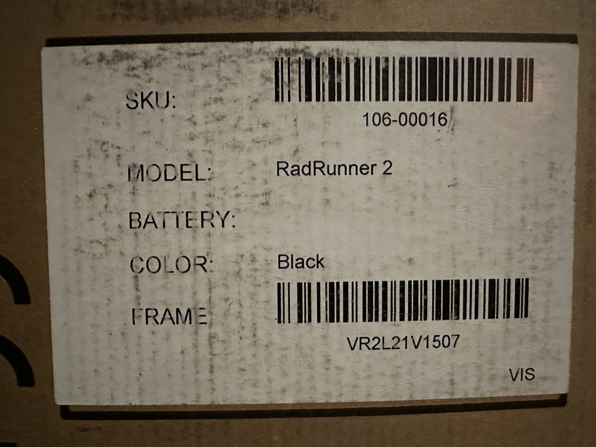 2022 Rad Power Bikes RadRunner 2